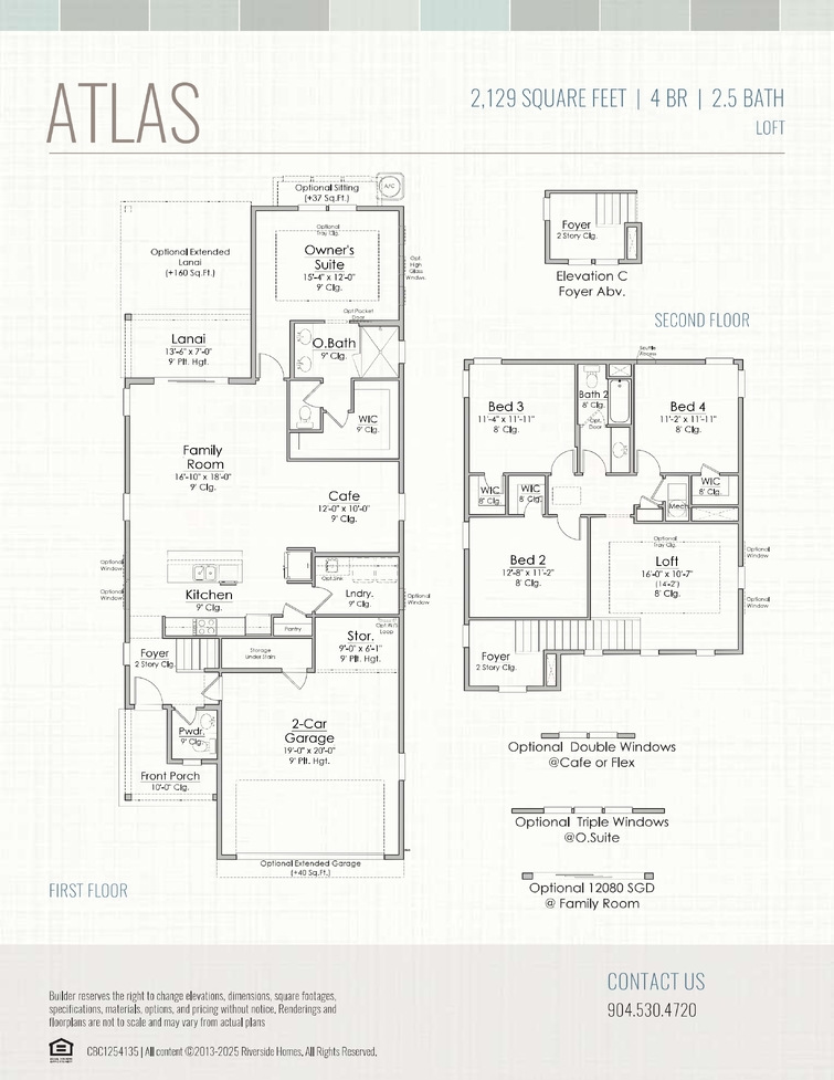 Atlas Floor Plan | Riverside | Crosswinds at Nocatee