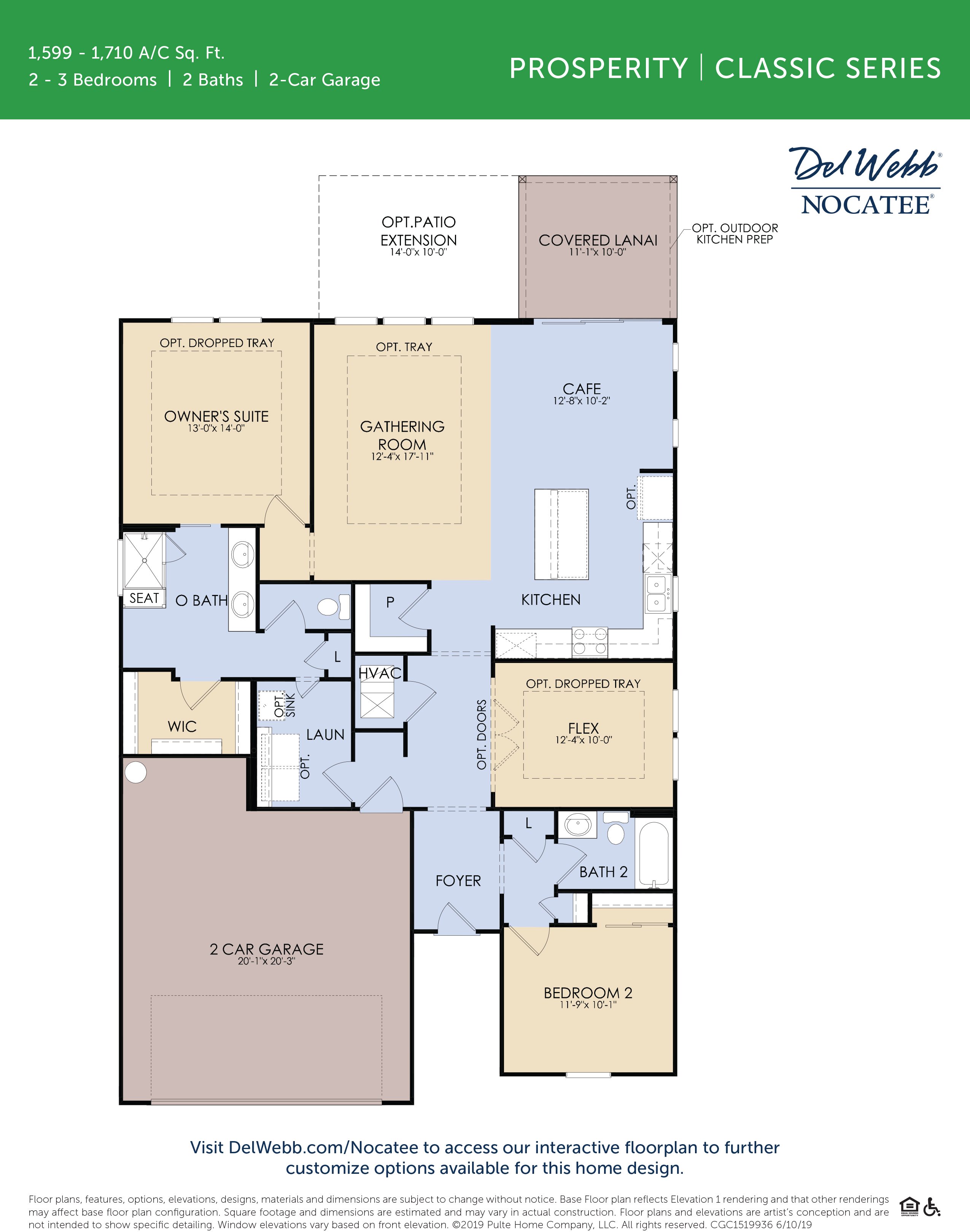 Prosperity Floor Plan | Del Webb | Nocatee