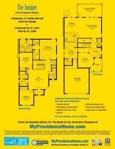 Juniper Floor Plan | The Crossing at Twenty Mile | Nocatee
