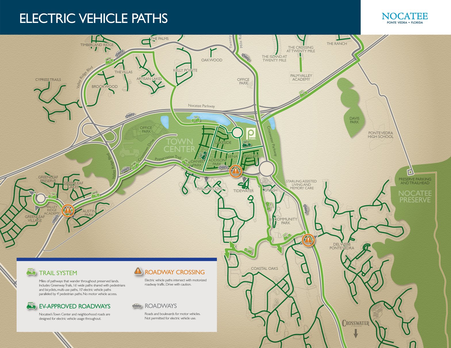 Nocatee Golf Cart Map