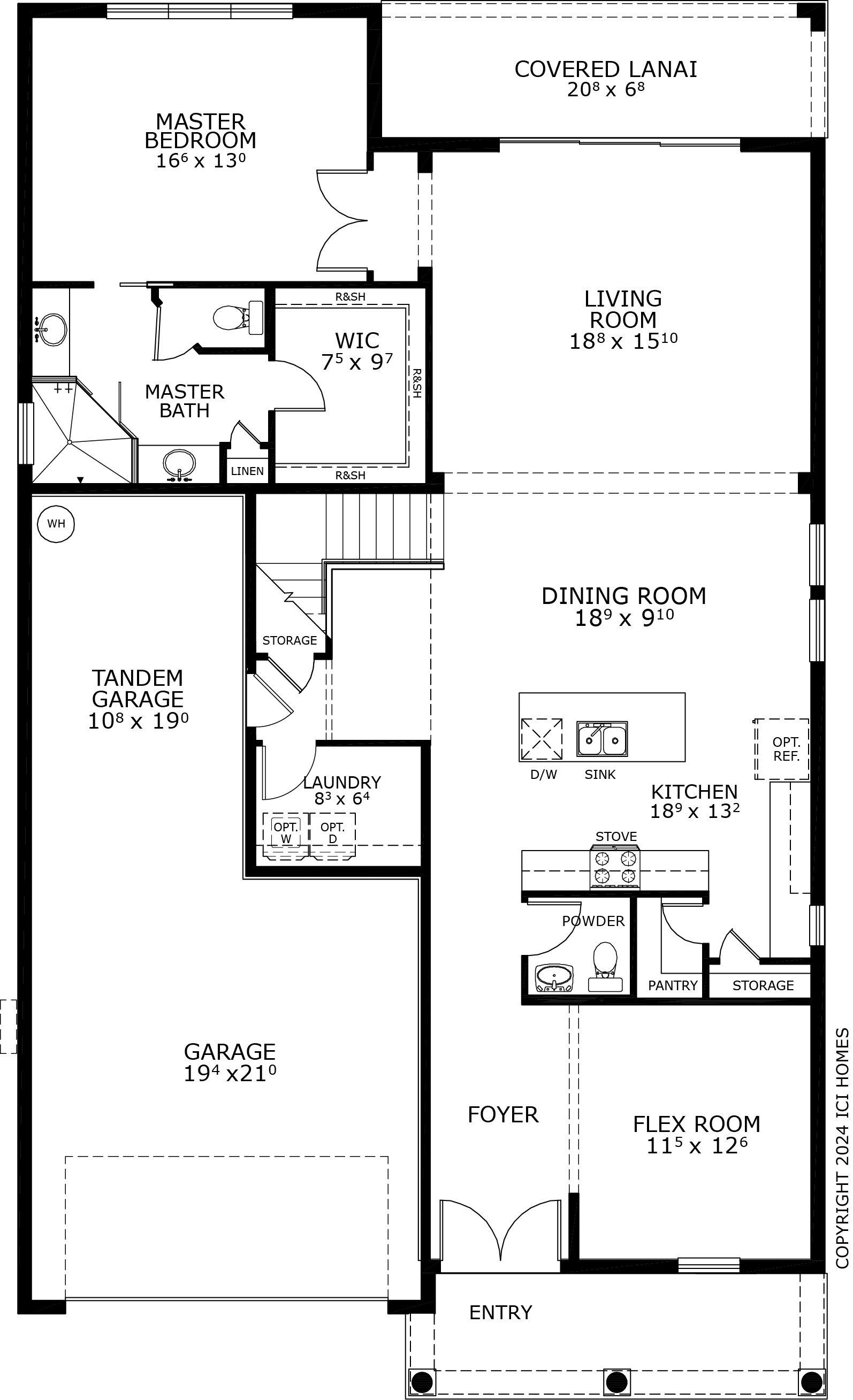 Santa Rosa | Floor Plan | Seabrook Village | ICI Homes